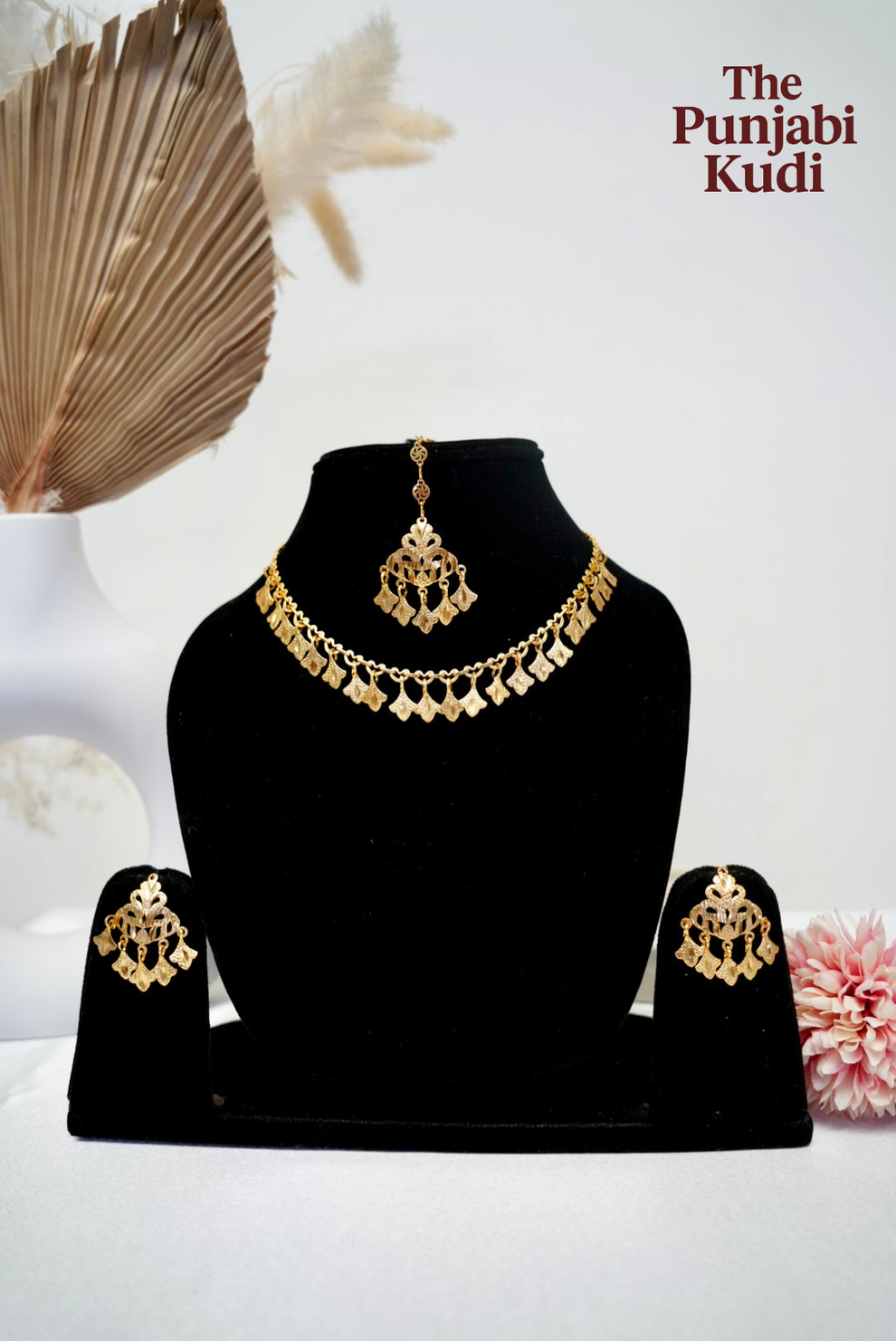 Traditional Punjabi Pipple Patti Small Tikka set – The Punjabi Kudi
